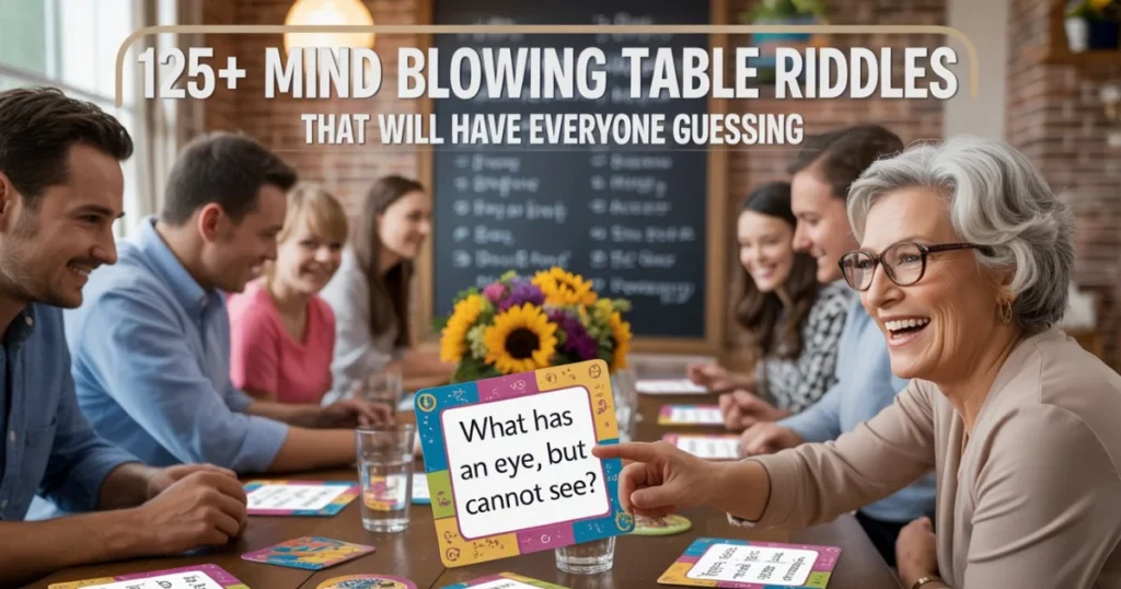 125+ Mind‑Blowing Table Riddles That Will Have Everyone Guessing