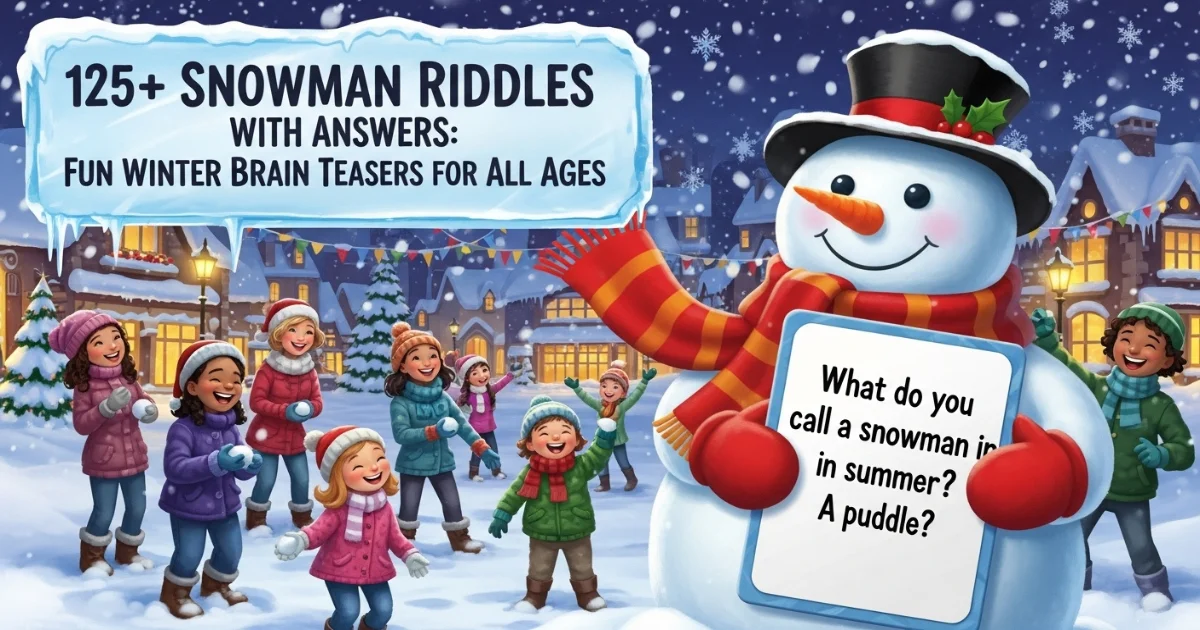 125+ Snowman Riddles with Answers: Fun Winter Brain Teasers for All Ages